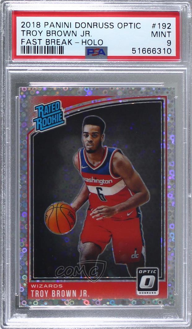 2018-19 Panini Donruss Optic - Rated Rookie Holo Fast Break Prizm #192 ...