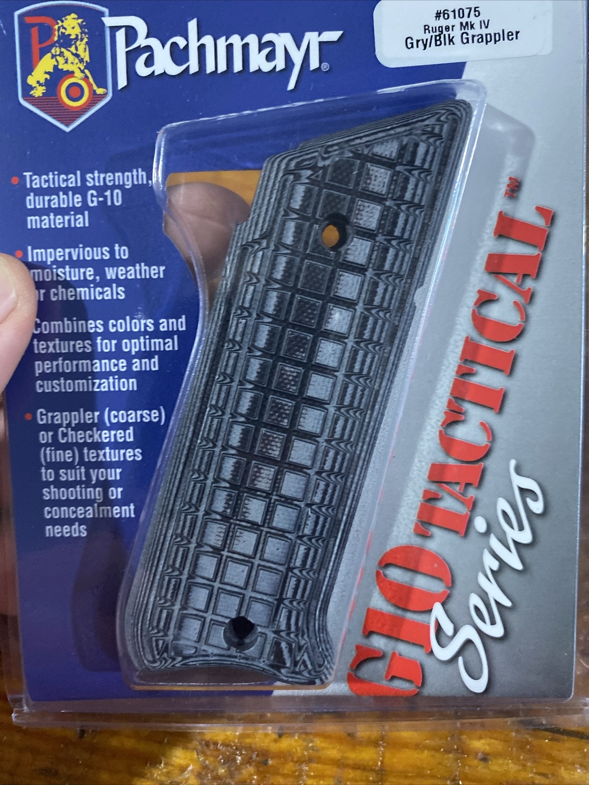 Pachmayr 61075 Gray/Black Grapler Tactical For Ruger Mark IV Pistol ...