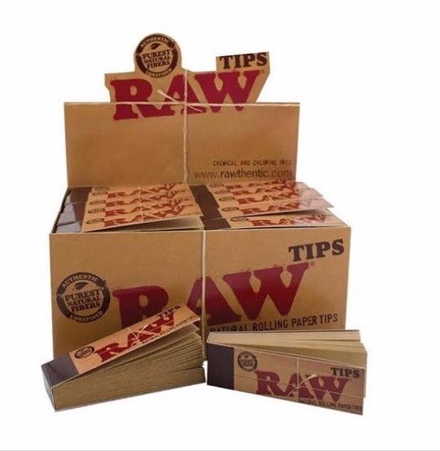 Raw Rolling Paper Tips Filter Roach Pack Of 50 Booklets | eBay
