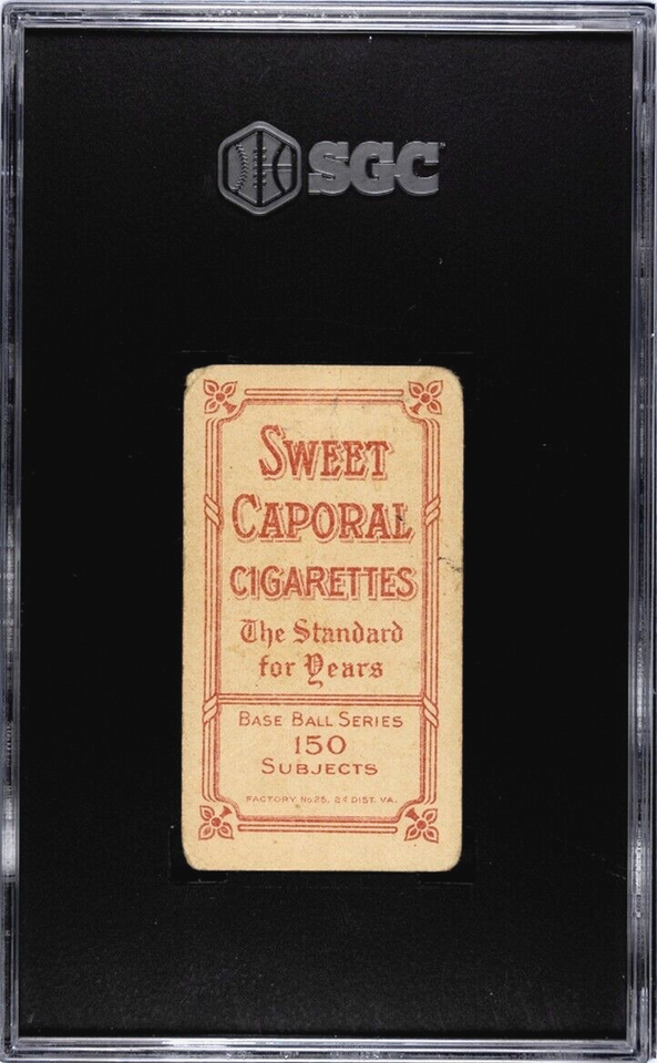 Nap Lajoie 1909 T206 Sweet Caporal Throwing SGC 1.5 Baseball Card ...