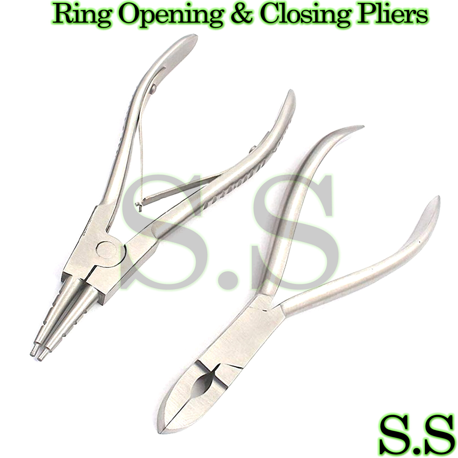 RING OPENING & CLOSING PLIERS - BODY PIERCING TOOLS S.S-402 | eBay