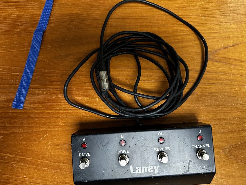Laney FS4 - 4 Button Amp FOOTSWITCH PEDAL 5 Pin Cable - | eBay