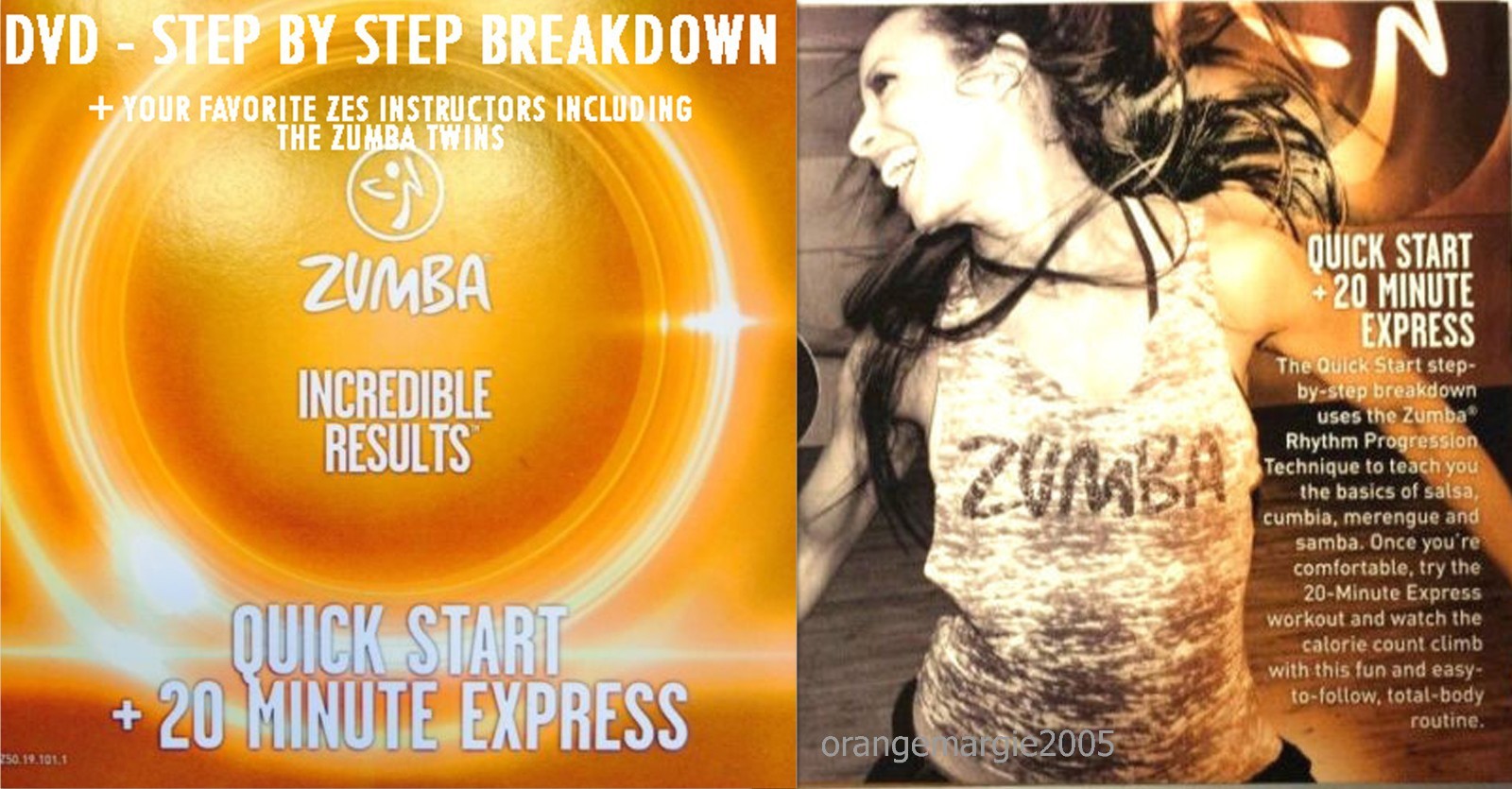 Zumba 2 DVD High Energy Cardio & Abs LIVE CLASS+Steps Broken Down+All ...