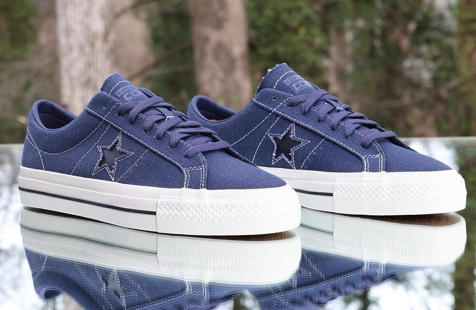 Converse Cons One Star Pro Navy Blue Men’s Size 11 Black White Custom ...