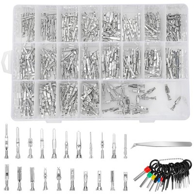 420PCS Connector Pins 21 Types Electrical Wire Terminal Kit 18PCS ...