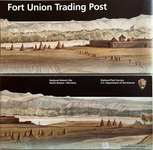 New FORT UNION TRADING POST NATIONAL PARK SERVICE UNIGRID BROCHURE Map ...