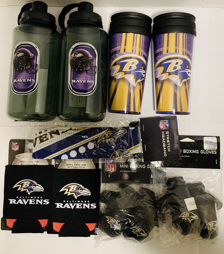 BULK Lot Baltimore Ravens! Family Pack! Tumblers, Water Bottles Koozie ...