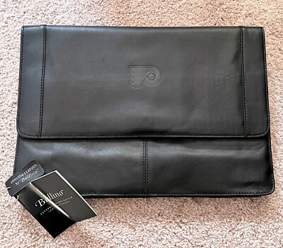 Philadelphia Flyers Logo Bellino Black Leather Underarm Briefcase | eBay