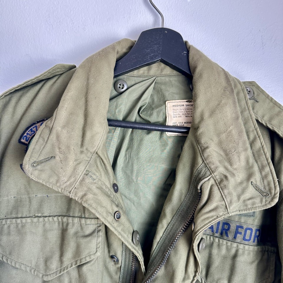 Vietnam War US Air Force Patched M65 Field Jacket Fighter Wing | eBay