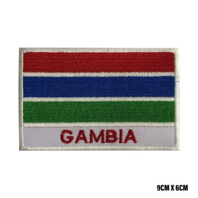 Gambia Flag Embroidered Patch Iron/Sew On Patch For Clothes | eBay UK