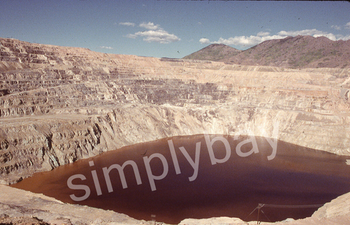 Photo Slide Berkeley Pit Copper Mine Filled with Water, Butte, MT 1988 ...