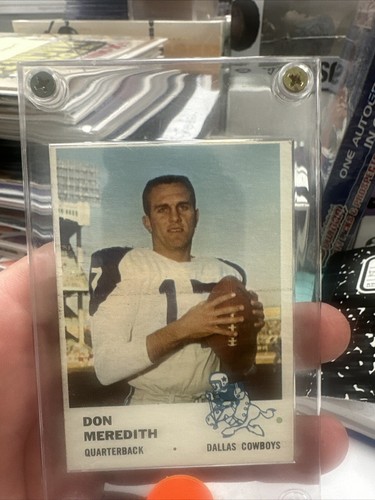 1961 Fleer #41 Don Meredith Rookie Football Trading Card Cowboys Sharp ...