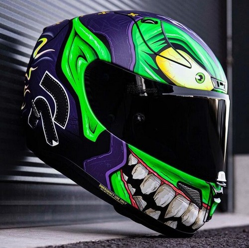 Motorcycle Helmet Integral HJC RPHA 11 Green Goblin Size L Marvel ...