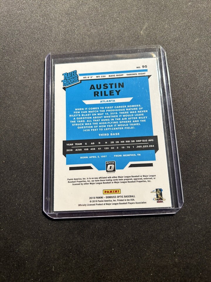 2019 Donruss Optic Austin Riley #95 Rookie RC Atlanta Braves | eBay