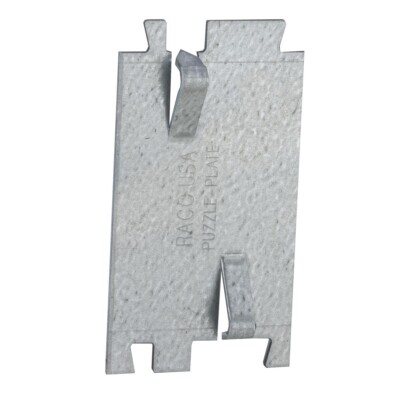88-Pack 2-3/4" Raco Puzzle Plate Steel Cable Protector Galvanized ...