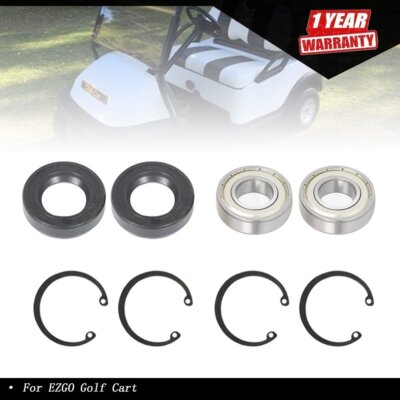 For EZGO Golf Cart Rear Axle Bearing & Seal Kit 611931 70181G01 15112G1 ...