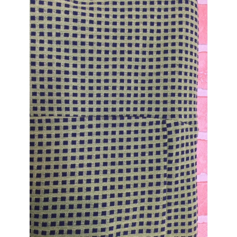 Free People Womens Check Bardot Bow Back Mini Dress Square Neck Green ...