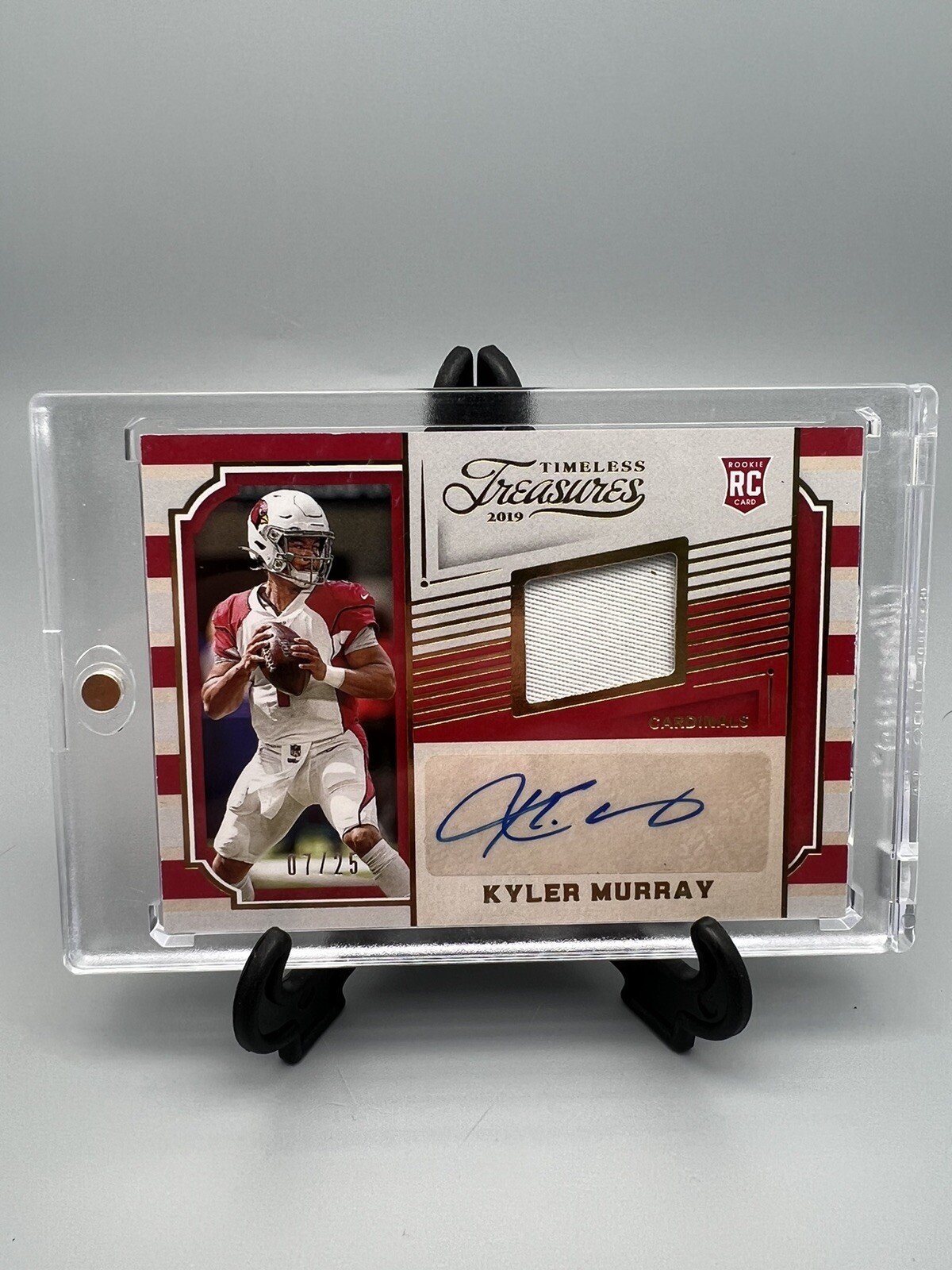 Kyler Murray 2019 Timeless Treasures Rookie Patch Auto 07/25 Card #TT4 ...