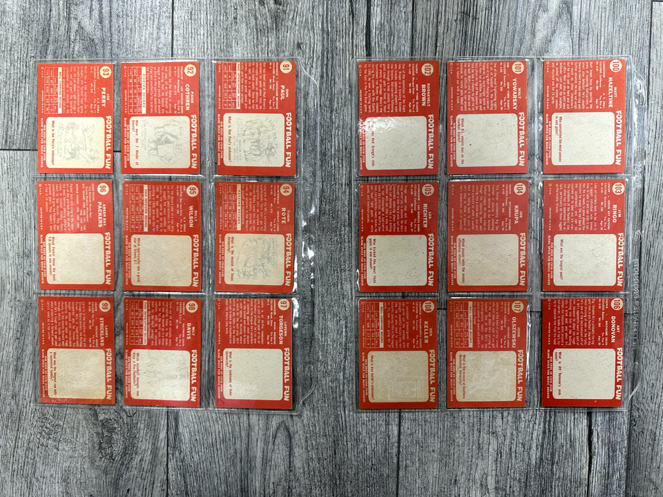 1958 Topps Football Complete Set (132 Cards) w/ Pack Wrapper Jim Brown ...