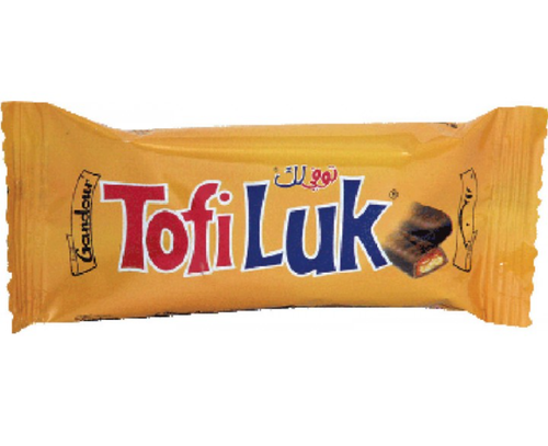 Tofi Luk bars caramel & milk chocolate wafer Pack 24 pcs ويفر توفي لاك ...