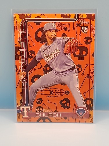 2025 Topps Update Ghost Foil Marc Church RC US227 Texas Rangers | eBay