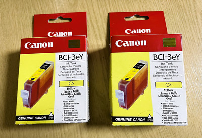 Canon BCI-3eY Yellow Ink Cartridge x 2 (I9) | eBay UK