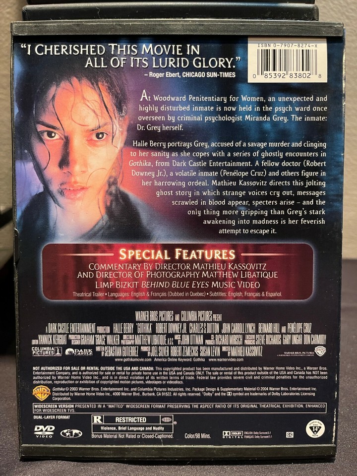 Gothika (DVD, 2004, Widescreen) - Used 85392838028 | eBay
