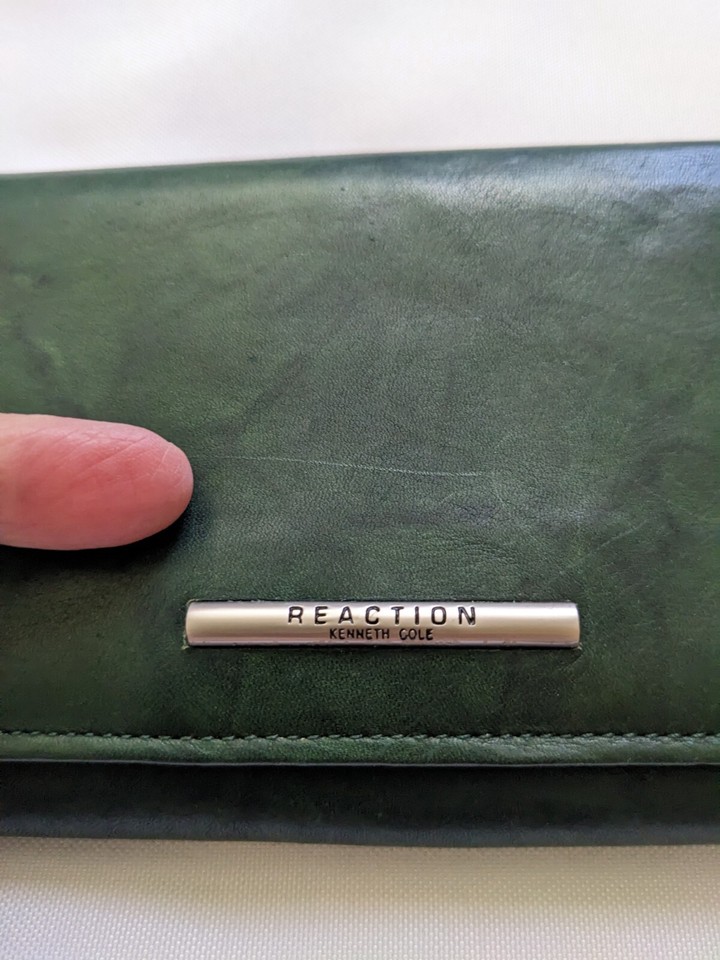 Kenneth Cole Reaction Genuine Leather Trifold Wallet New Marble Pattern ...