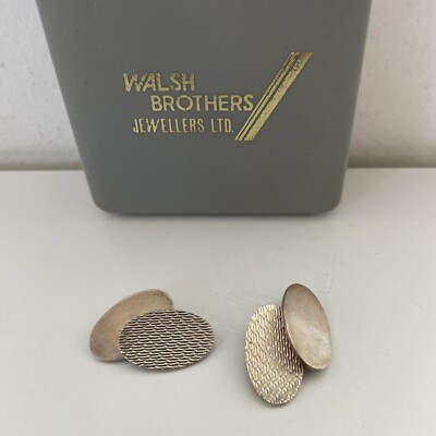 Walsh bros Brothers Sterling Silver Cuff Links hall Marked Royal ...
