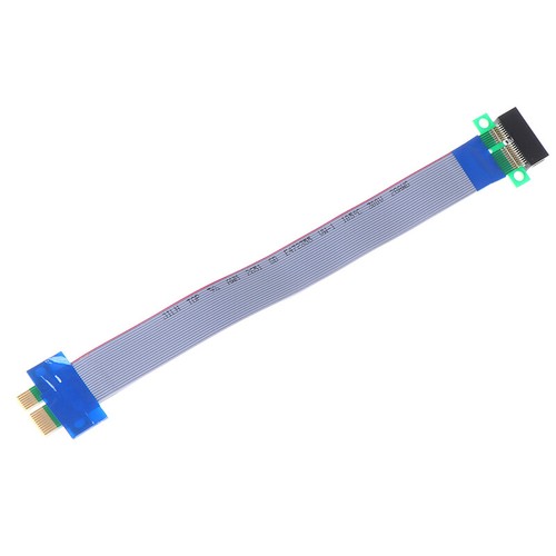 PCI-E Express 1X Riser Card Extender Extension Ribbon Flexible Cable.RA ...