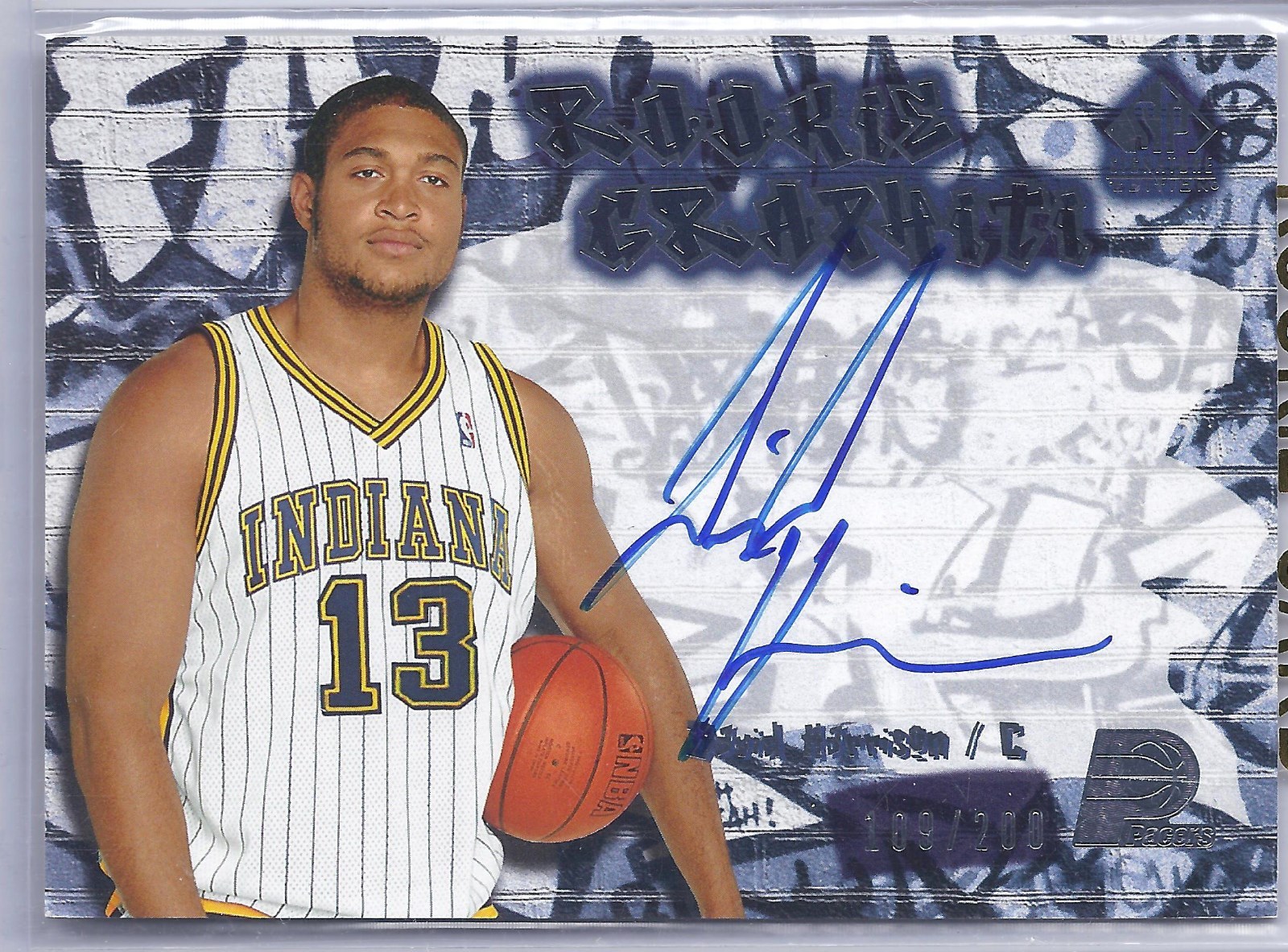 2004-2005 SP Signature Basketball David Harrison Autographed Pacers RC ...
