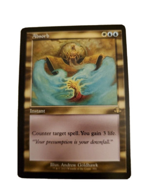 1x Absorb Retro Frame Dominaria Remastered MTG Magic the Gathering NM ...