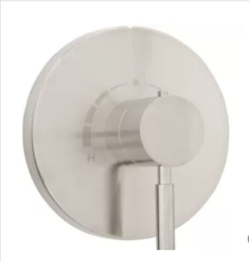 Mirabelle MIRED9009 Nickel Edenton Single Function Thermostatic Valve ...