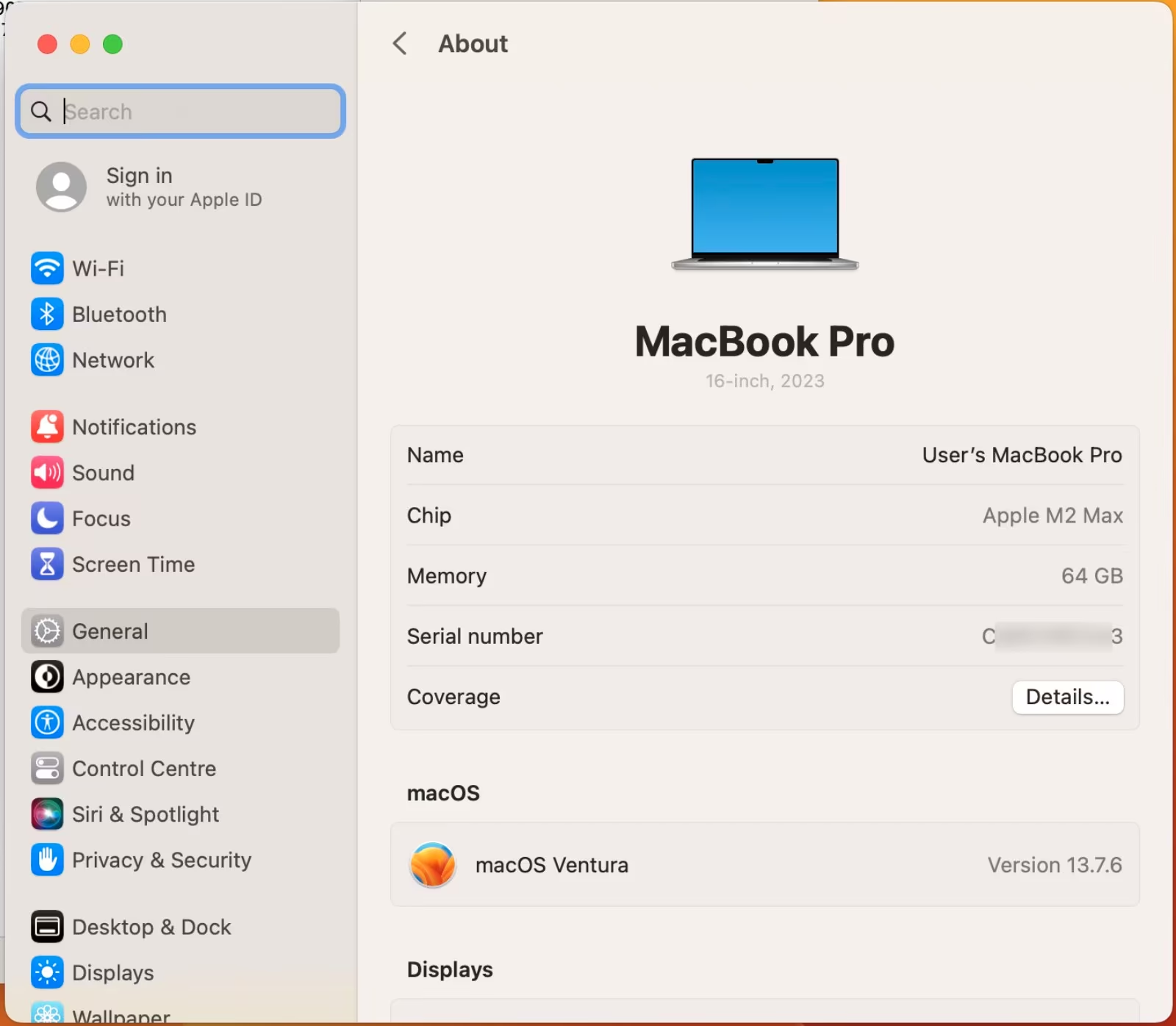 Apple Macbook Pro 16 2023 A2780 M2 Max 64 GB RAM 1 TB SSD Silber | eBay