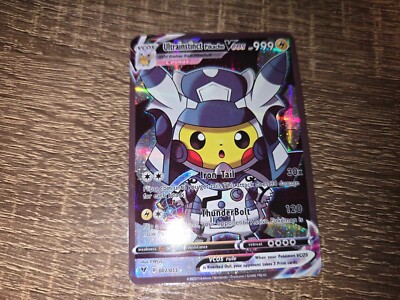 Pikachu Ultra Instinct Pokemon Card Holo GX VSTAR VMAX GX TRAINER ...