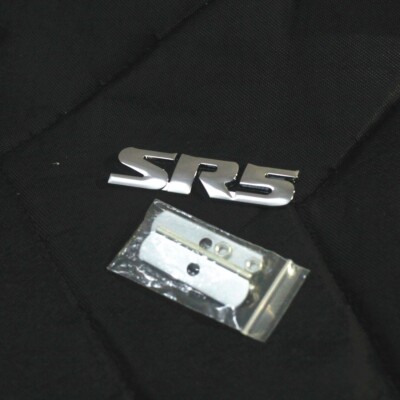 1x Silver Chrome SR5 Metal Grille Emblem Badge 4x4 V6 Racing LIMITED 3D ...