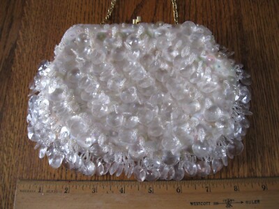 WALBORG RICHERE BAG - Fabulous Beaded White Evening Purse Hong Kong ...
