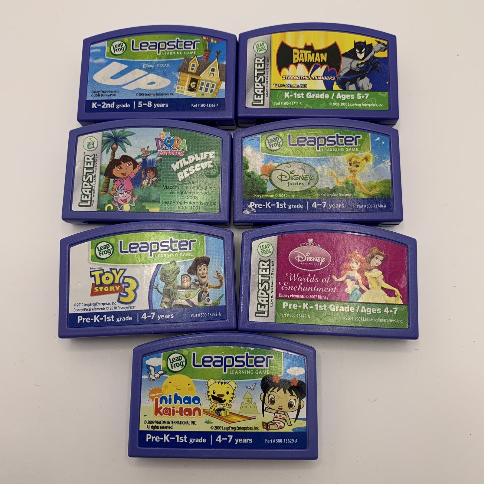 Leap Frog Leapster Learning Game Cartridges Lot Of 7 | eBay