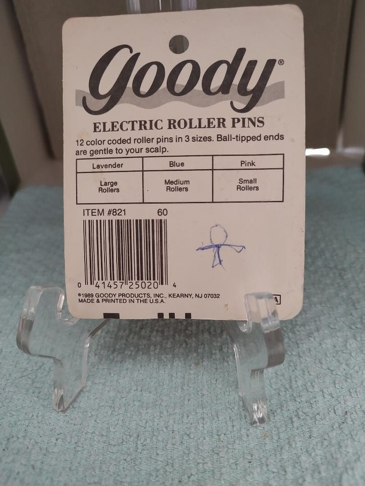 Vintage 1989 Goody Electric Hot Roller Curler Pins Clamps 12 Sealed ...