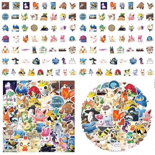 55pcs Palworld Cartoon Fantasy Creature Paru Stickers Adorable Cute ...