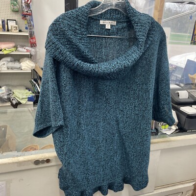 Studio works womens sweater teal size medium | eBay