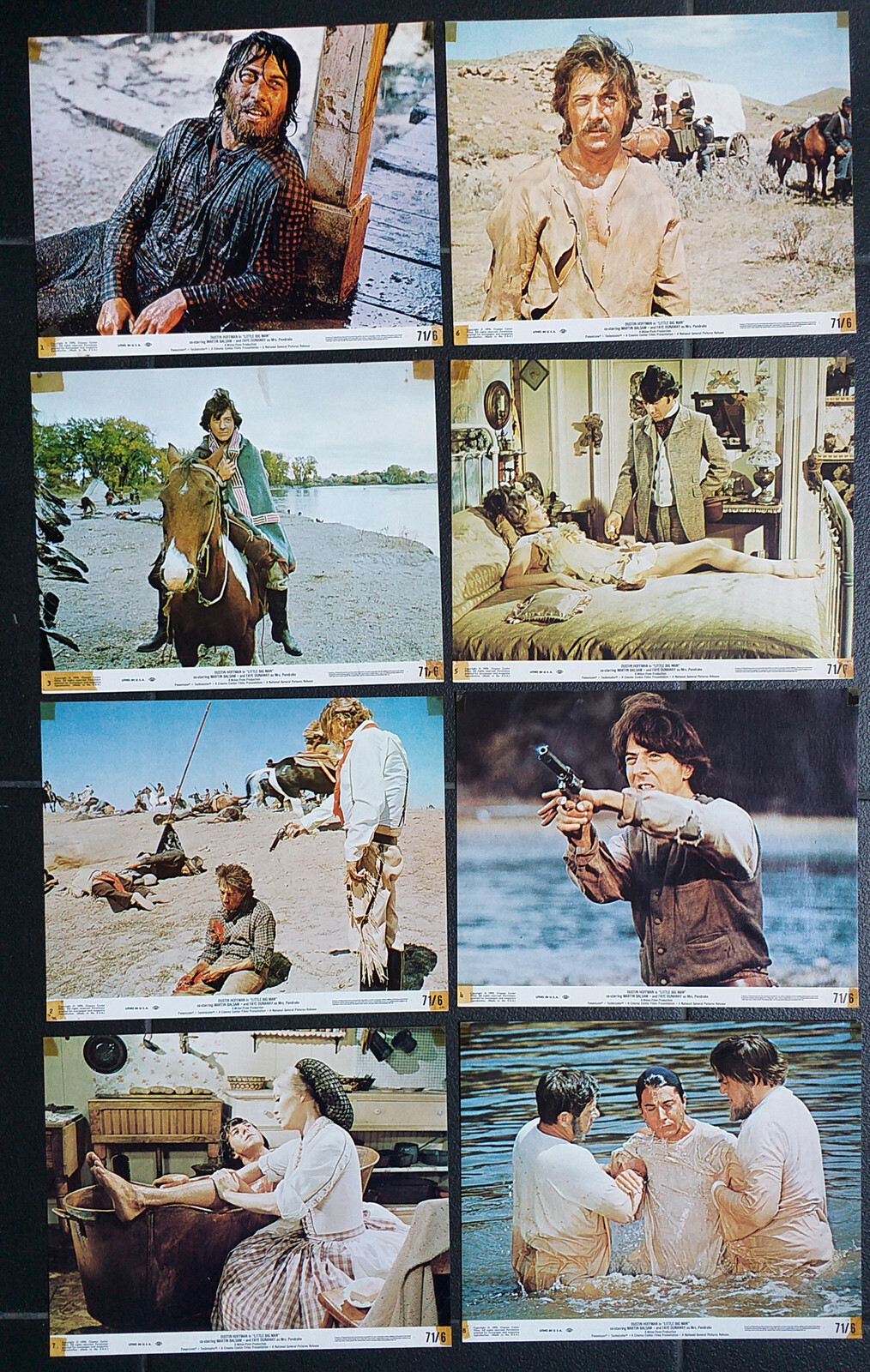 LITTLE BIG MAN, Dustin Hoffman, Faye Dunaway, set of 8, lc218 | eBay