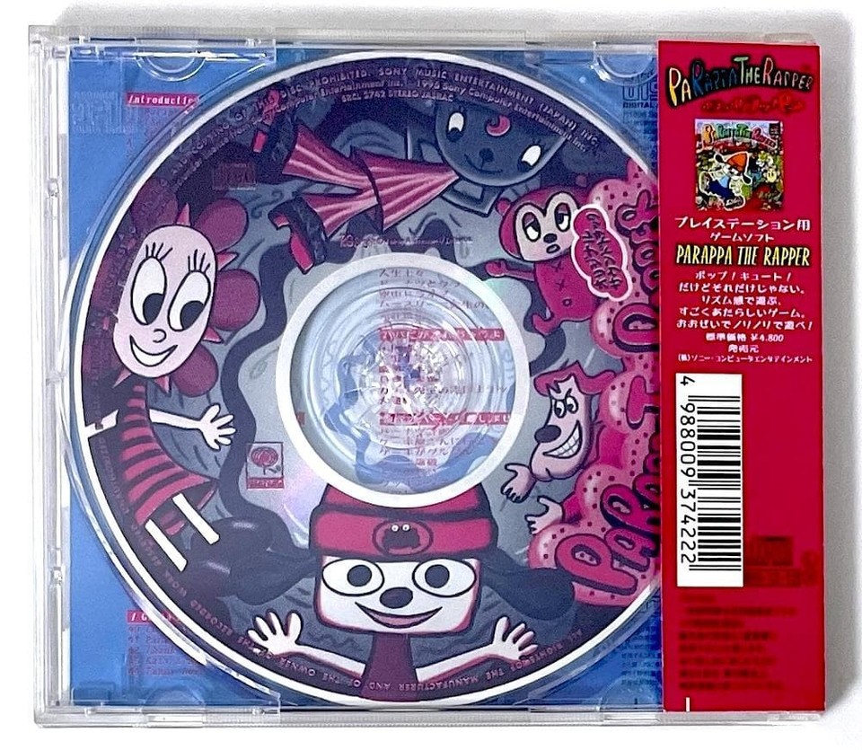 PaRappa the Rapper Original Soundtrack CD w/ Obi Lyrics Matsuura Masaya ...
