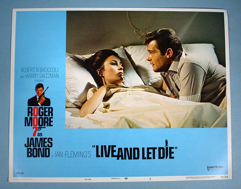 1973 James Bond 007 Live and Let Die 8 Movie Lobby Cards Complete Set Original | eBay
