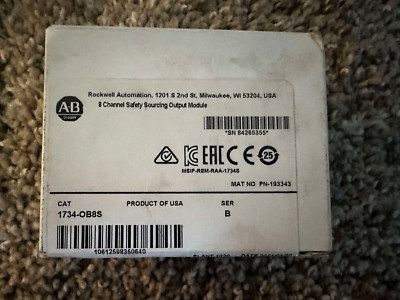 Allen-Bradley 1734-OB8S POINT Guard I/O Safety Module Factory Seal ...