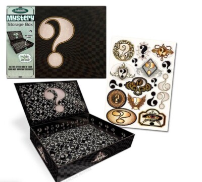 Archie McPhee Mystery Storage Box (Question Mark Storage Box) Magnetic ...