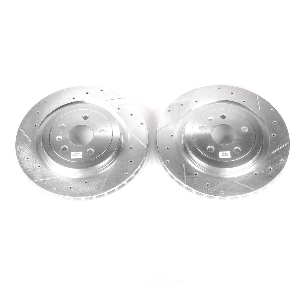 Disc Brake Rotor Set-Rear Drilled, Slotted and Zinc Plated Brake Rotor ...