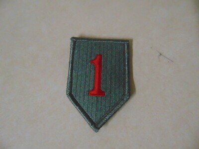 MILITARY US ARMY PATCH HOOK & LOOP 1ST INFANTRY DIVISION BIG RED ONE ...