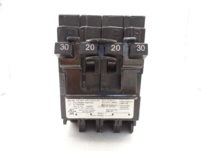 SIEMENS Q23020CT2 QUADPLEX 2 2-POLE 30A OUTSIDE & TWO 2-POLE 20A INSIDE ...