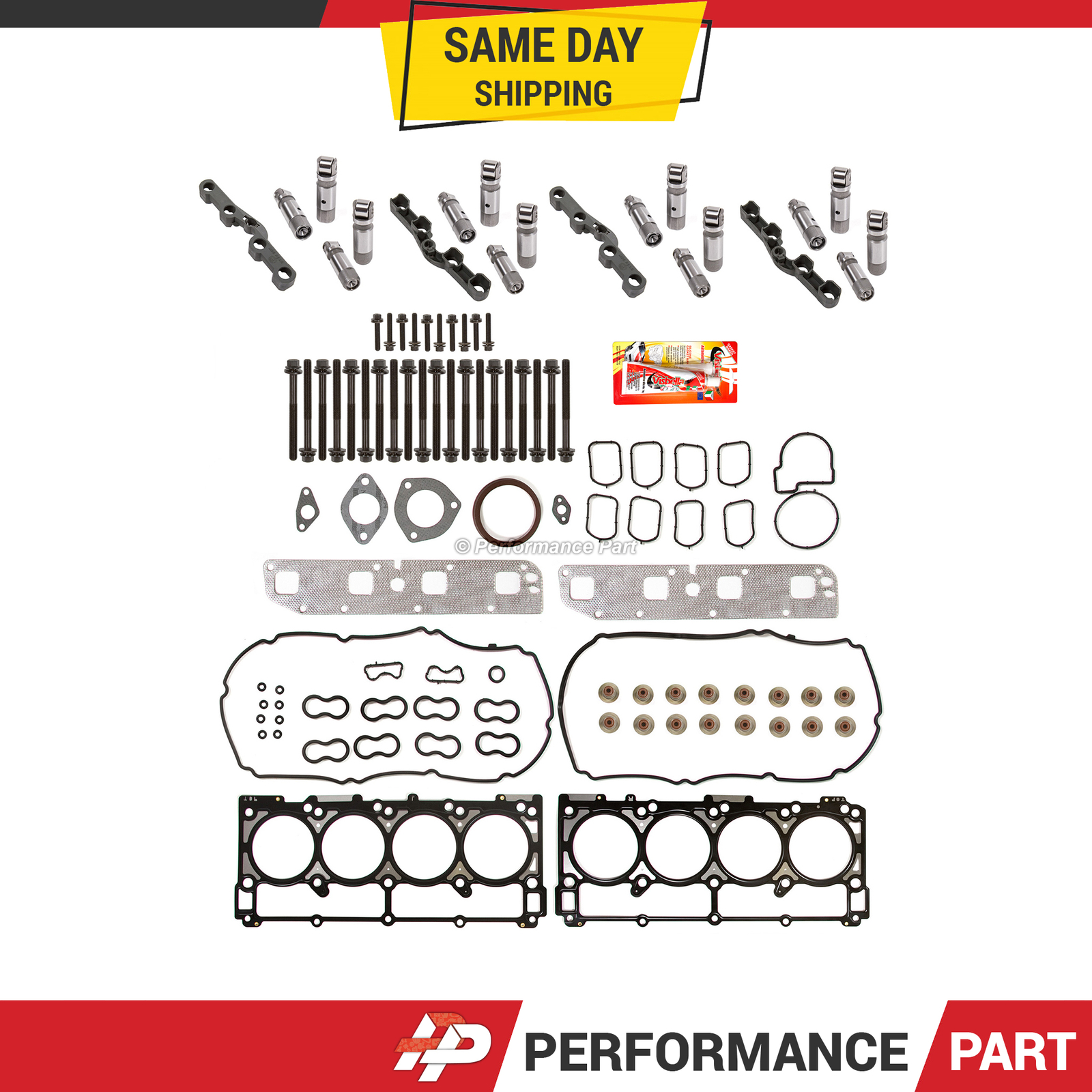 Head Gasket Set Bolts MDS Lifters Fit 05-08 Dodge Chrysler Ram Jeep 5.7 ...